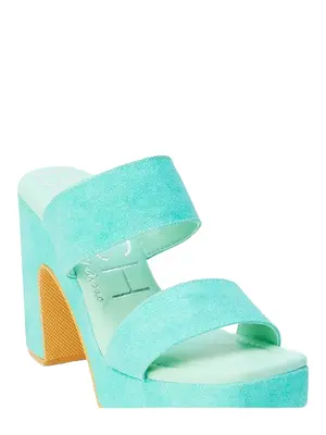 Matisse BEACH BY MATISSE Gem Platform Sandals Turquoise