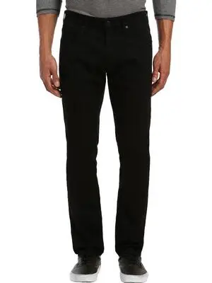 MAVI James Slim Fit Jeans - Double Black Supermove
