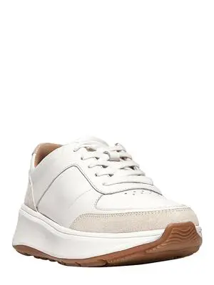 Fitflop F-mode Lace Up Platform Sneakers - Urban White