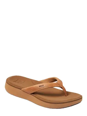 Reef Reef Cushion Cloud Platform Flip Flop Natural