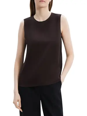 Theory Theory Silk Shell Top Hickory