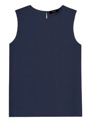 Theory Silk Shell Top - Navy