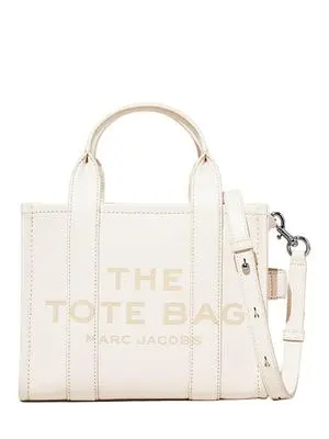 Marc Jacobs Leather Tote Bag - Cotton/silver