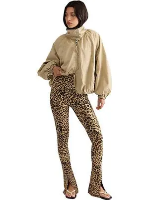Norma Kamali Spat Leggings - Cheetah