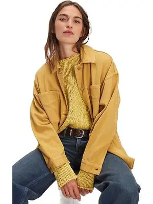 Free People We The Free Madison City Denim Jacket - Fall Leaf