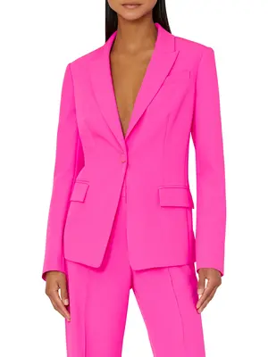 MILLY Milly Avery Cady Blazer Barbie Pink