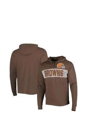 '47 47 Cleveland Browns Field Franklin Hooded Long Sleeve T-shirt - Brown