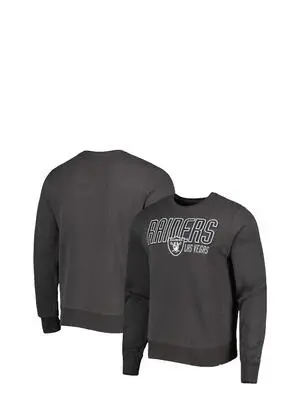 '47 Las Vegas Raiders Locked In Headline Pullover Sweatshirt - Charcoal