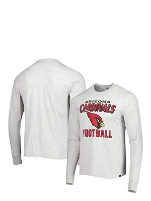 '47 Heathered Arizona Cardinals Dozer Franklin Long Sleeve T-shirt - Gray