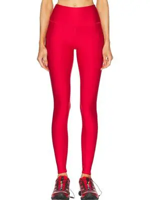 Alo Yoga Alo High Waisted Airlift Legging In Black Bold Red