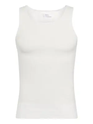 ERL Cotton Jersey Tank Top - White