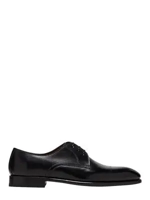 Bontoni Bontoni Umberto Leather Derby Shoes Black