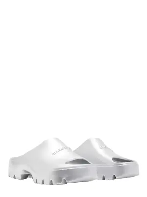 ALLSAINTS AllSaints Eclipse Flatform Slide Sandal Metallic Silver
