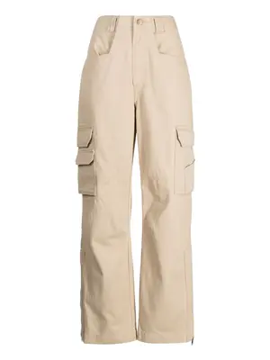 Goen.j Wide-leg Cargo Pants - Neutrals