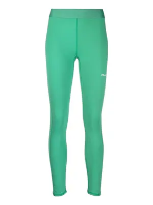 Rlx Ralph Lauren Logo-waist Cropped Leggings - Green