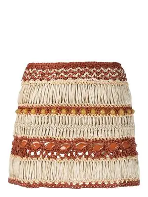 ALBERTA FERRETTI Alberta Ferretti Layered Crochet Skirt