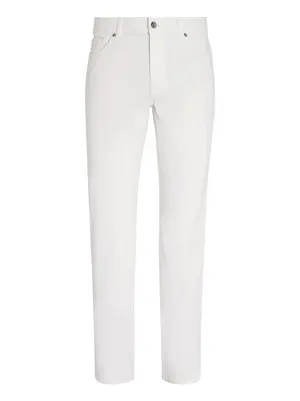 Zegna Roccia Slim-fit Jeans - White