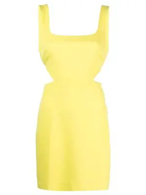 P.a.r.o.s.h Cut-out Detail Mini Dress - Yellow