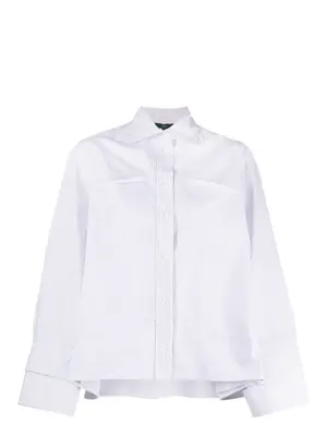 MAISON JEJIA Striped Cotton Shirt - White
