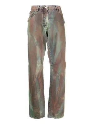 Attico Deann Camouflage Trousers - Blue