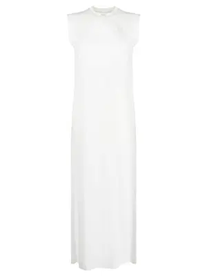 Y3 3-stripes Sleeveless Maxi Dress - White
