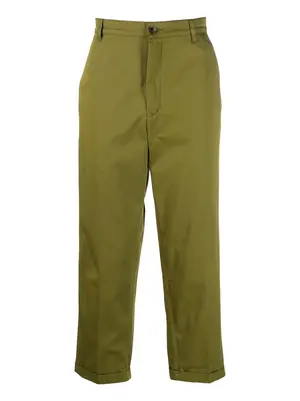 Kenzo Straight-leg Tailored Trousers - Green