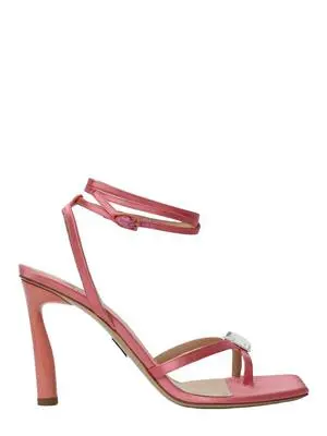 PAUL ANDREW Cube Toe Ring High Heel Sandal Blossom - Pink