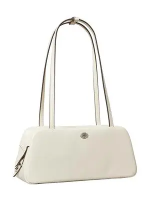 Tory Burch Robinson Satchel - Light Cream