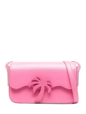 Palm Angels Bridge Leather Crossbody Bag - Pink