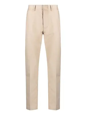 TOM FORD Tapered Cotton Trousers - Neutrals