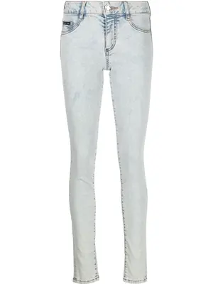 Philipp Plein High-rise Skinny Jeans - Blue