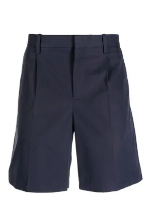 A.p.c. Cotton Bermuda Shorts - Blue