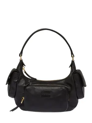 Miu Miu Miu Miu Leather Shoulder Bag Black