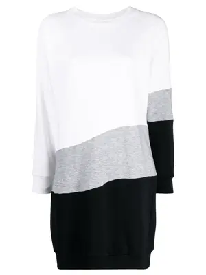 IOANA CIOLACU Long-sleeve Sweatshirt Dress - White