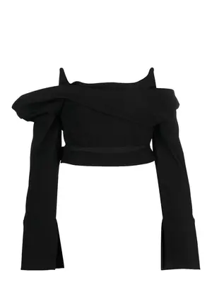 IOANA CIOLACU Off-shoulder Top - Black