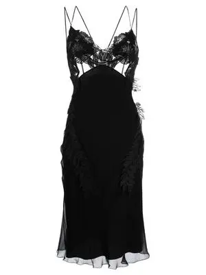 ALBERTA FERRETTI Alberta Ferretti Sleeveless Silk Midi Dress