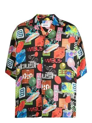 AMBUSH Graphic-print Short-sleeve Shirt - Black
