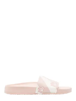 Ralph Lauren Audrina Logo-print Slides - Pink