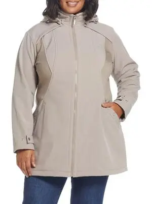Gallery Soft Shell Water Resistant Jacket - Peeble