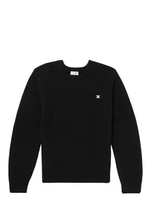 Celine Homme Wool And Cashmere-blend Sweater - Black