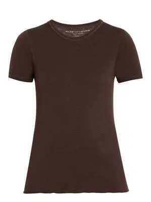 Majestic Filatures Majestic Filatures Machine Washable Cashmere Crewneck Top Brown