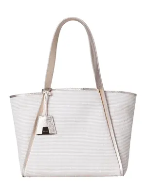 Akris Akris Alex Medium Bucket Tote Bag Ecru/stucco