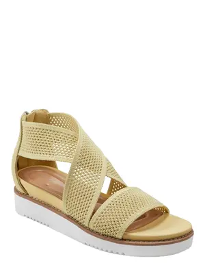 Easy Spirit Criss-cross Strappy Sandals Beige