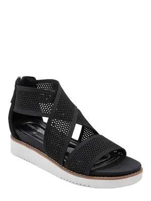 Easy Spirit Criss-cross Strappy Sandals - Black
