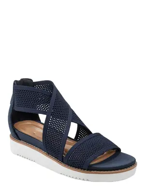 Easy Spirit Criss-cross Strappy Sandals Dark Blue