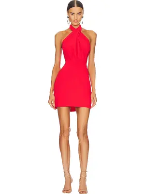 Amanda Uprichard X Mezcal Mini Dress - Crimson