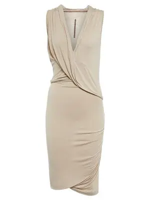 Rick Owens Ruched Minidress - Grey