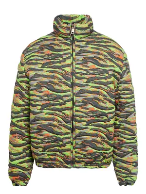 ERL Camouflage Quilted Jacket - Green