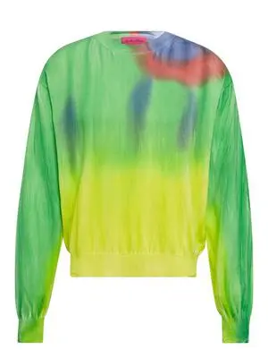 THE ELDER STATESMAN Dreamscape Cotton-blend Sweater - Multicoloured