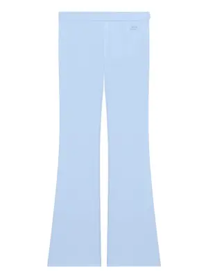 COURREGES Tech Jersey Flared Trousers - Blue